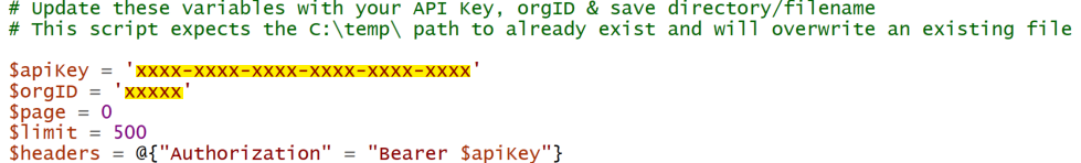 Custom API Dashboard through PowerBI – Automox